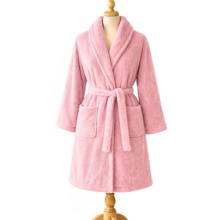Set Bata + Pantuflas Unisex / Rosado - Chantilly | BUALE